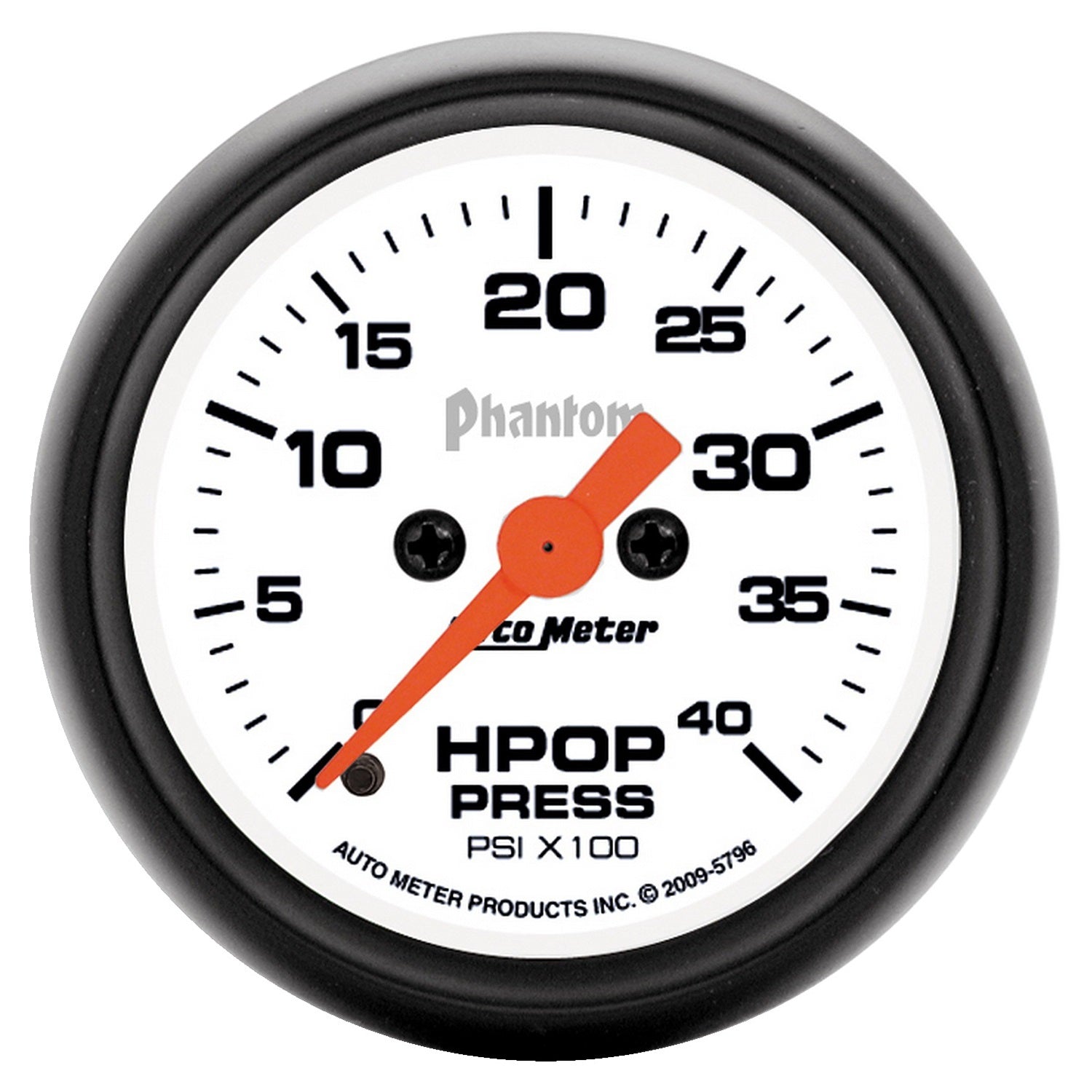 AutoMeter 2-1/16 in. HPOP PRESSURE 0-4K PSI PHANTOM 5796 – Milky ...