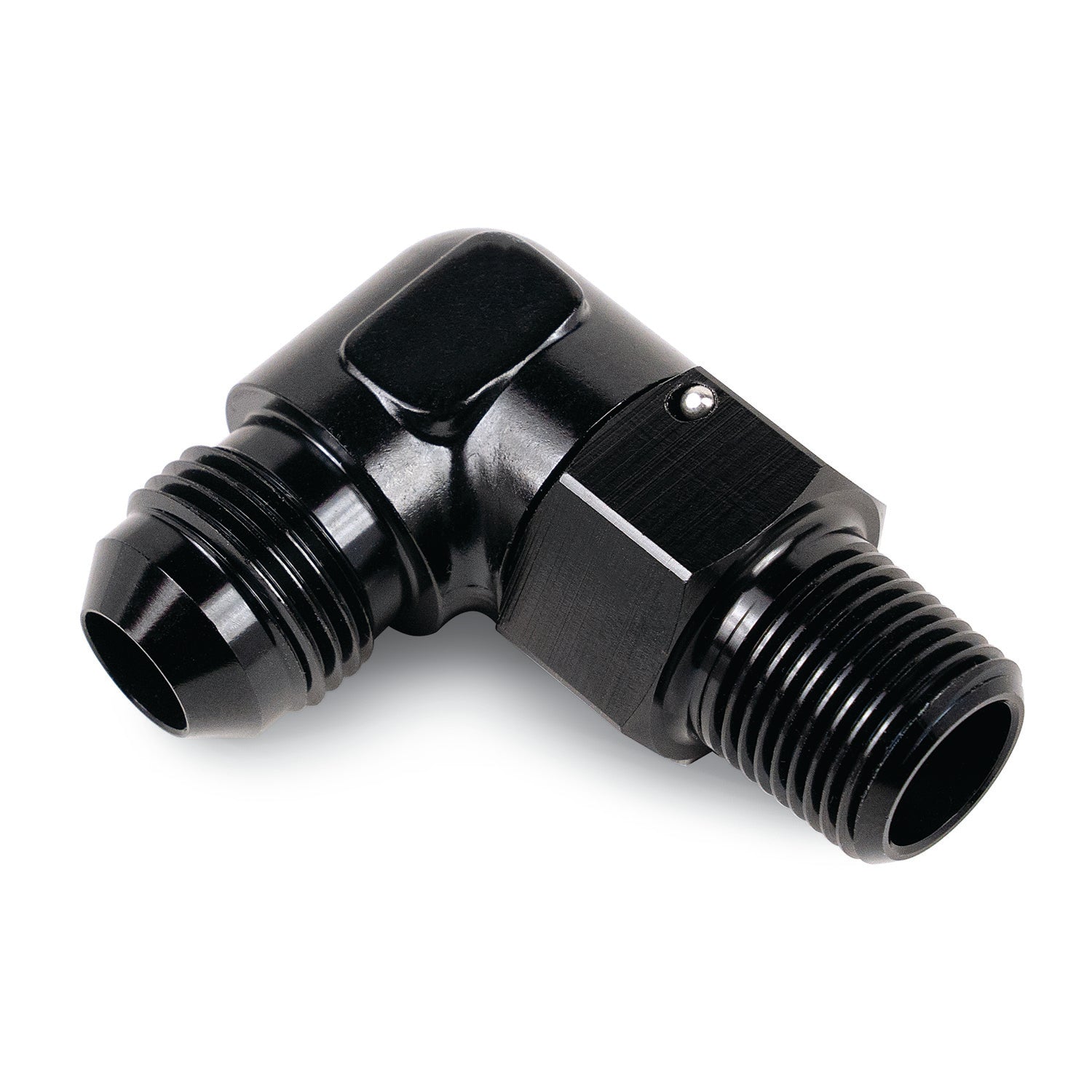 Derale Aluminum Swivel Fitting 90 Degree 1/2" NPT x -6AN Male 59706 ...