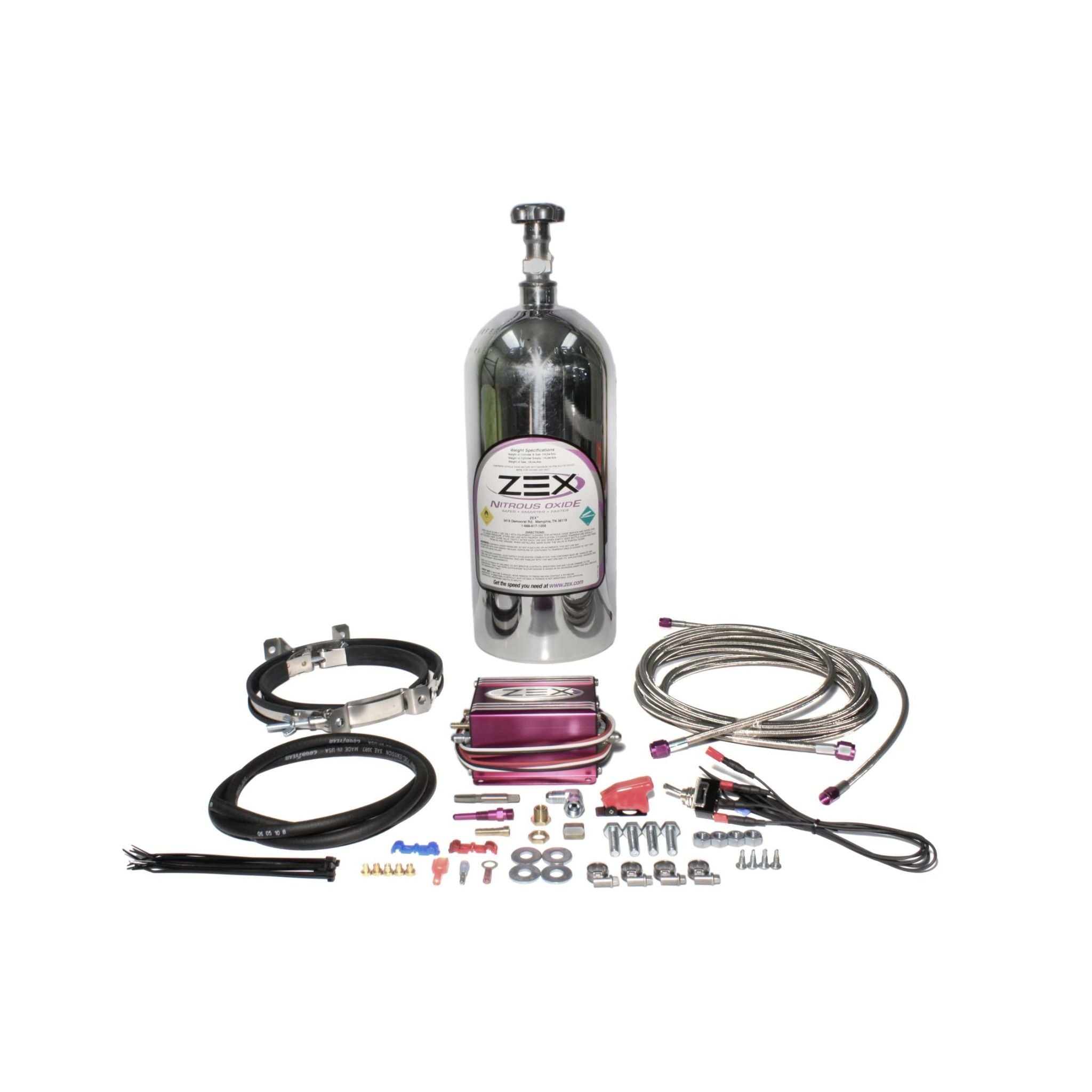 ZEX Dry Nitrous System with Polished Bottle 82011P – Milky Motorsports