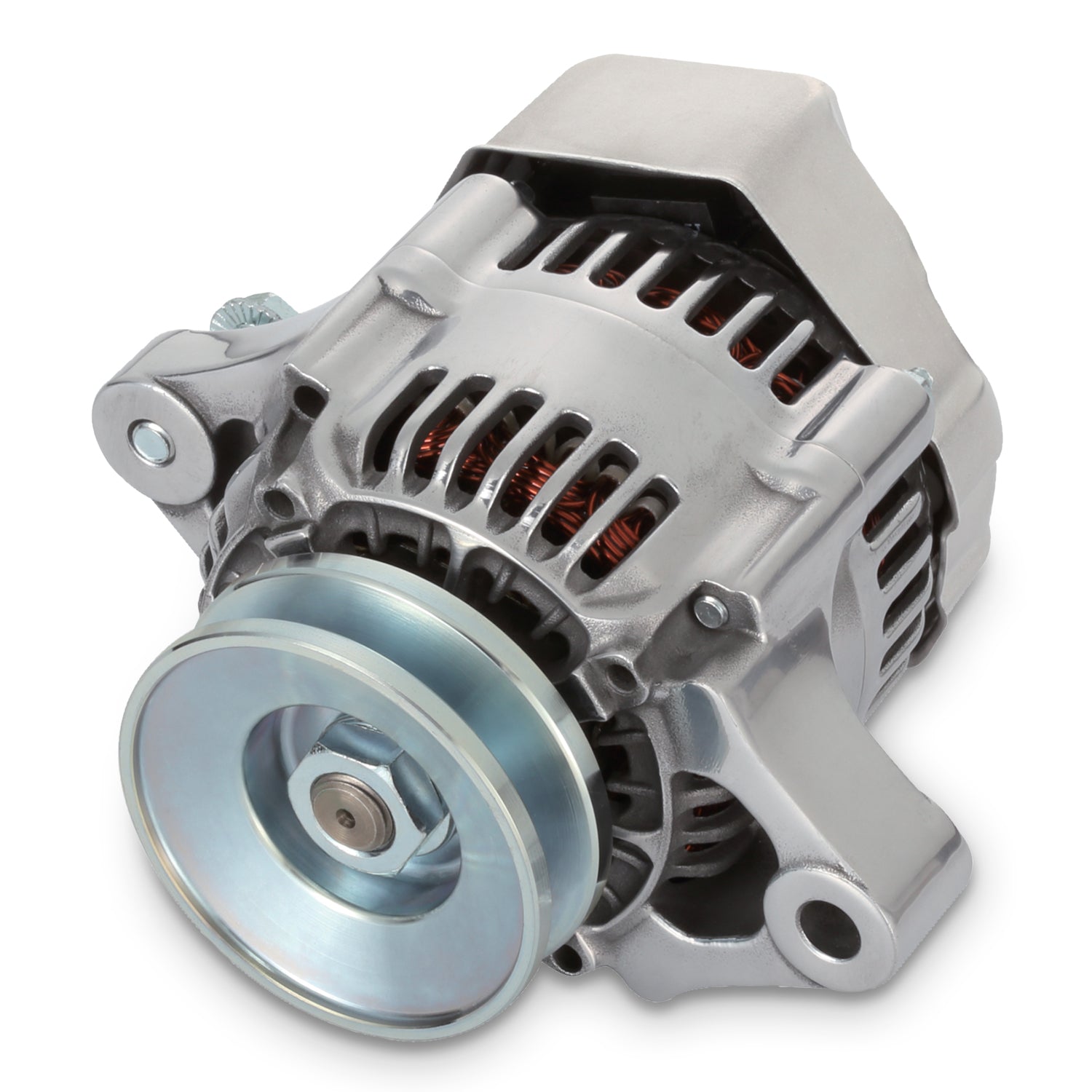 Proform 100% NEW, POLISHED, 1-WIRE MINI ALTERNATOR, GM 50 AMP. 66433 ...