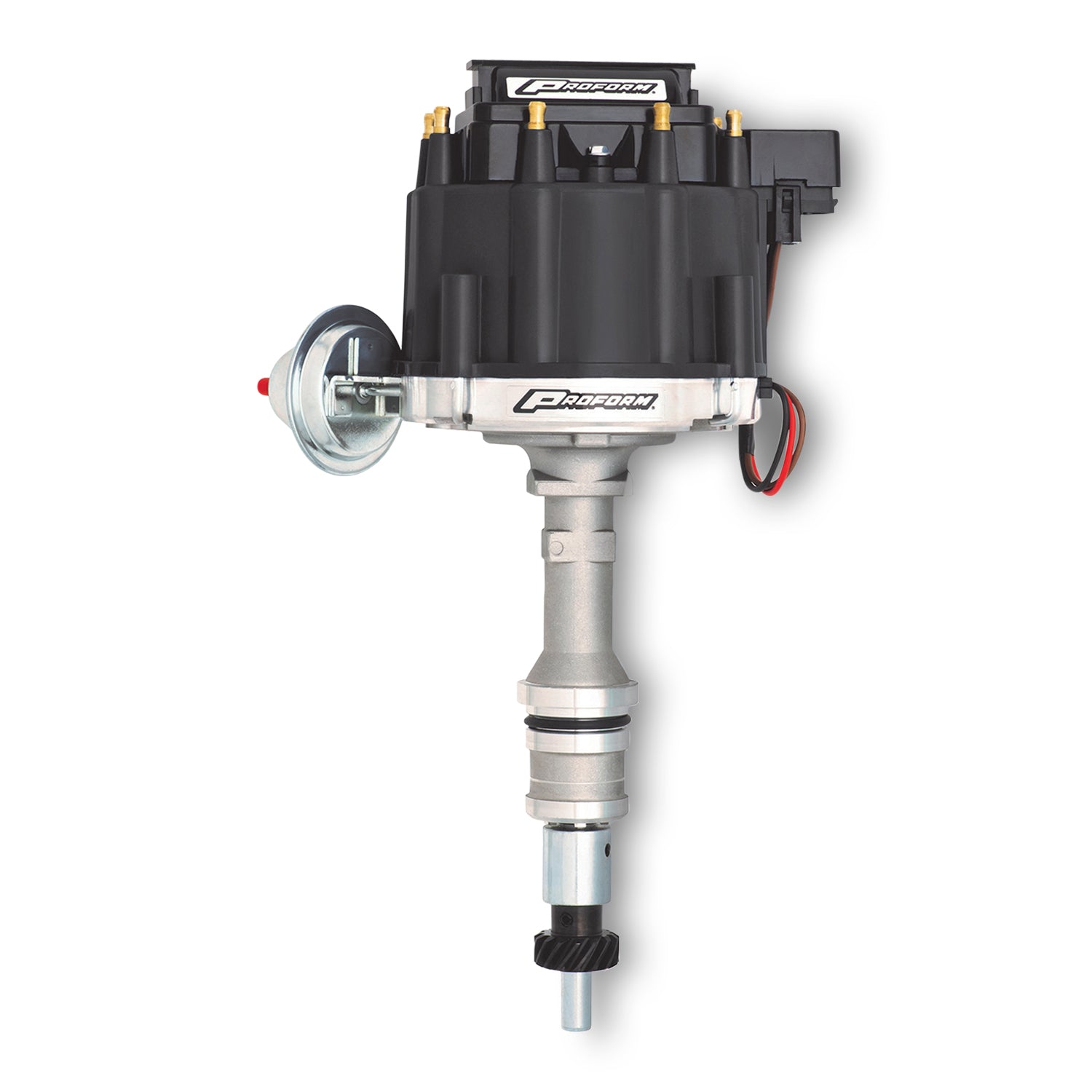 Proform HEI Distributor; Built-In Coil; Black Cap-For Ford 351M, 351C ...