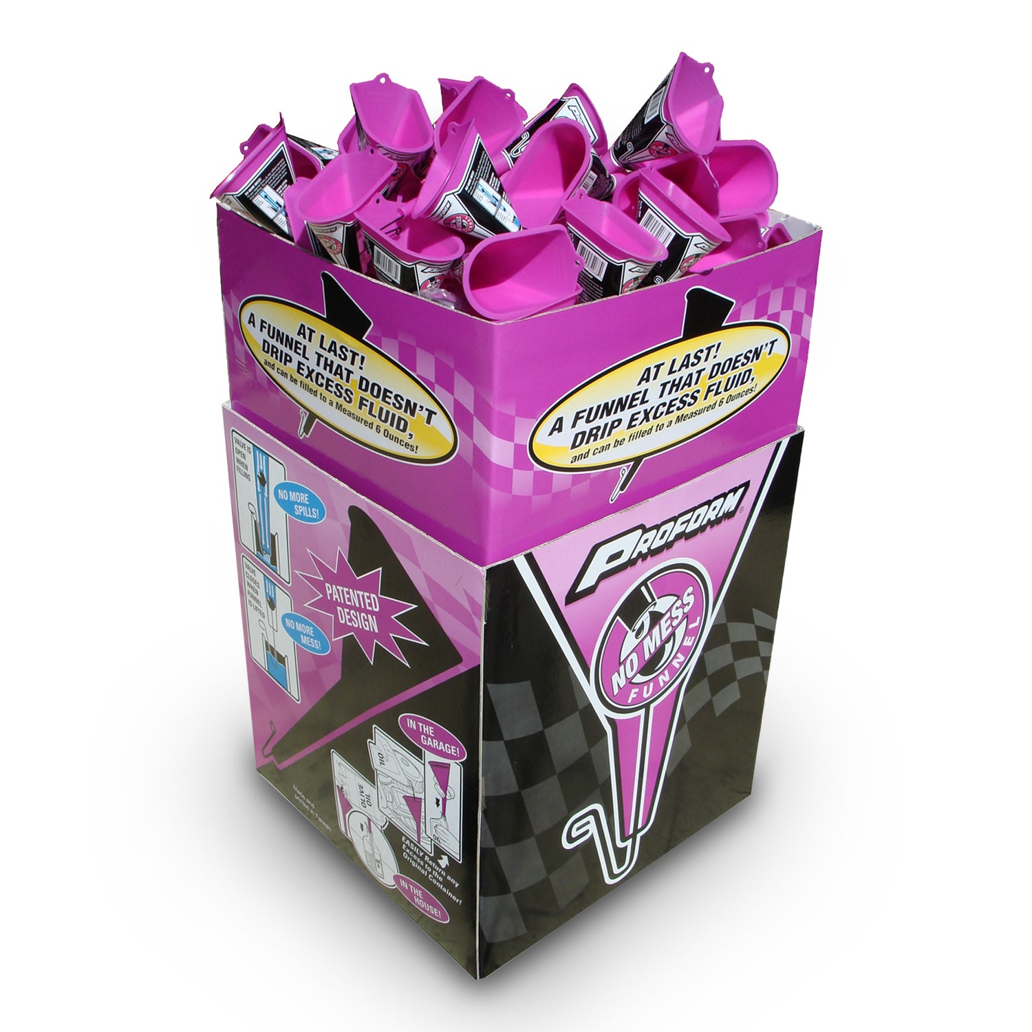 Proform No-Mess' Funnel In-Store Merchandiser; 15 X 15 X 36 Graphics B ...