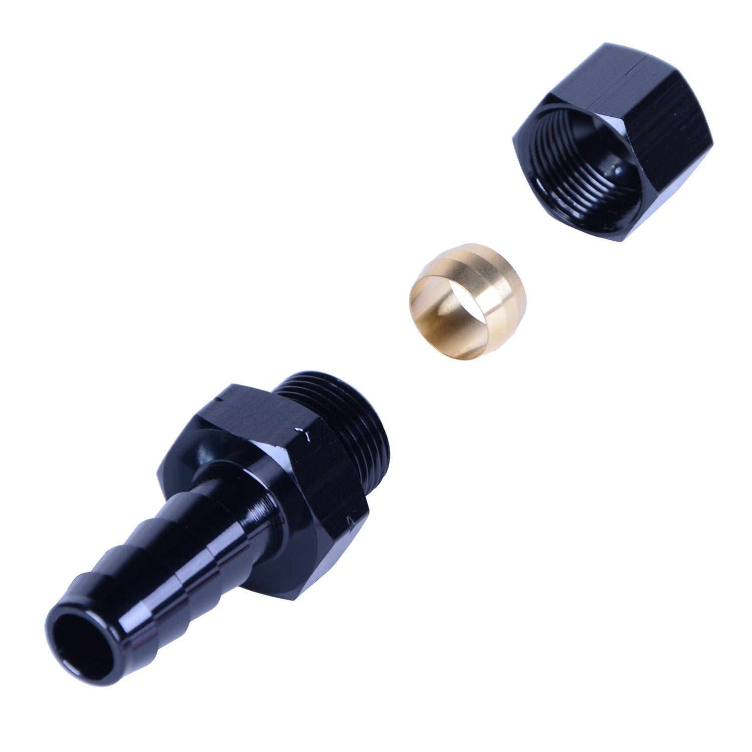 Derale 1/2‚Äö Transmission Cooler Line to 1/2‚Äö NPT Hose Barb Black a ...