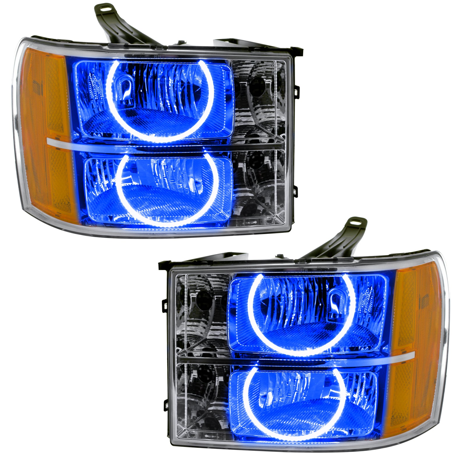 Oracle Lighting 8165-002 - 2007-2013 GMC Sierra SMD HL - Round Ring De ...