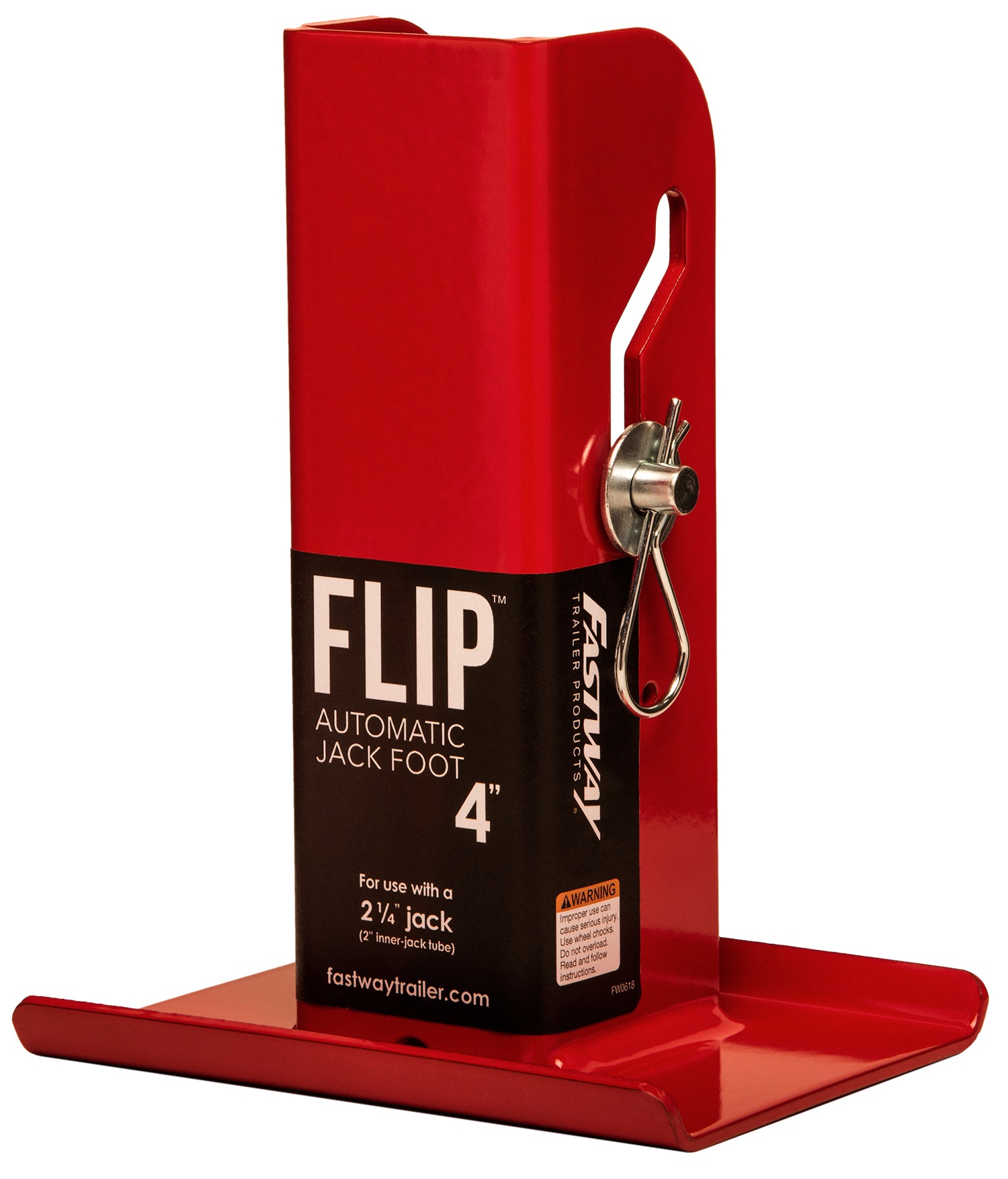 Fastway Trailer - 4 In. Flip Automatic Jack Foot-fits 225 In. Outer Di ...