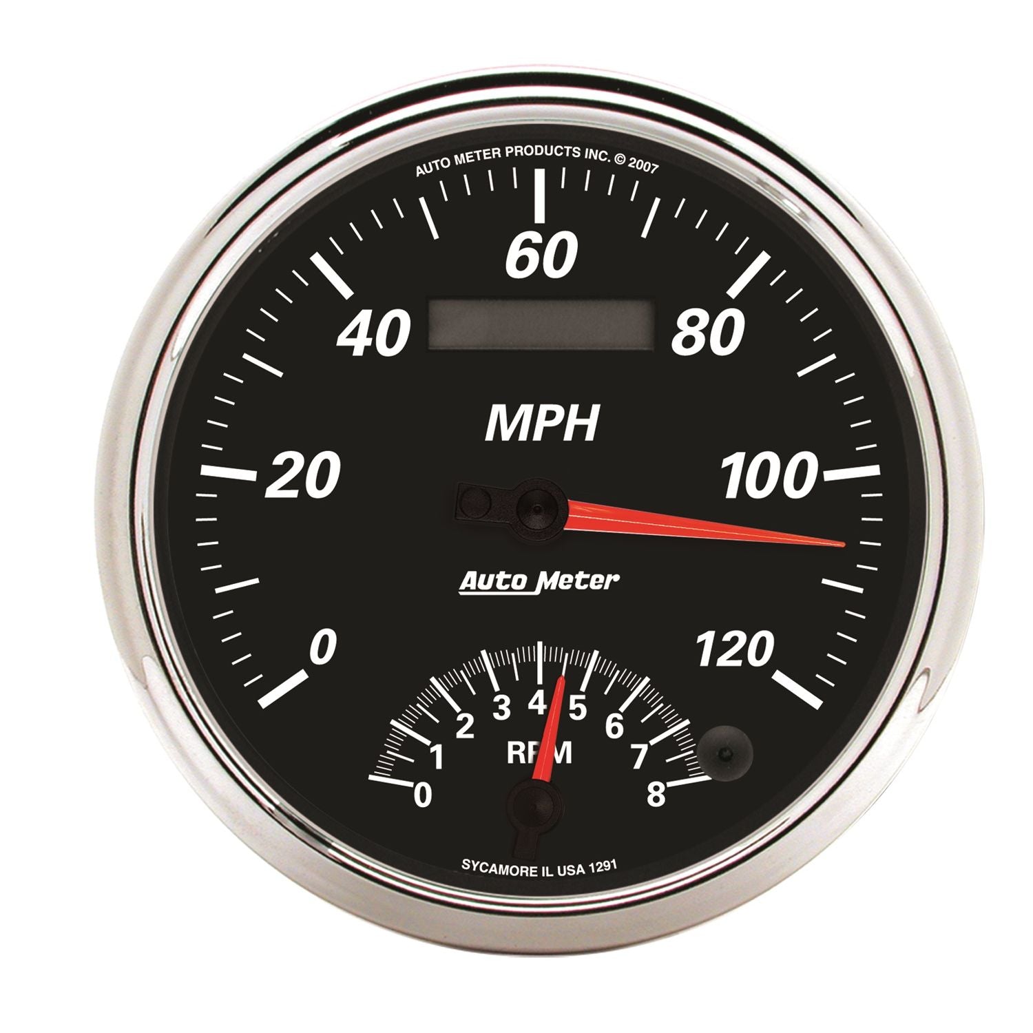 AutoMeter 5 in. TACHOMETER/SPEEDOMETER COMBO 8K RPM/120 MPH DESIGNER B ...