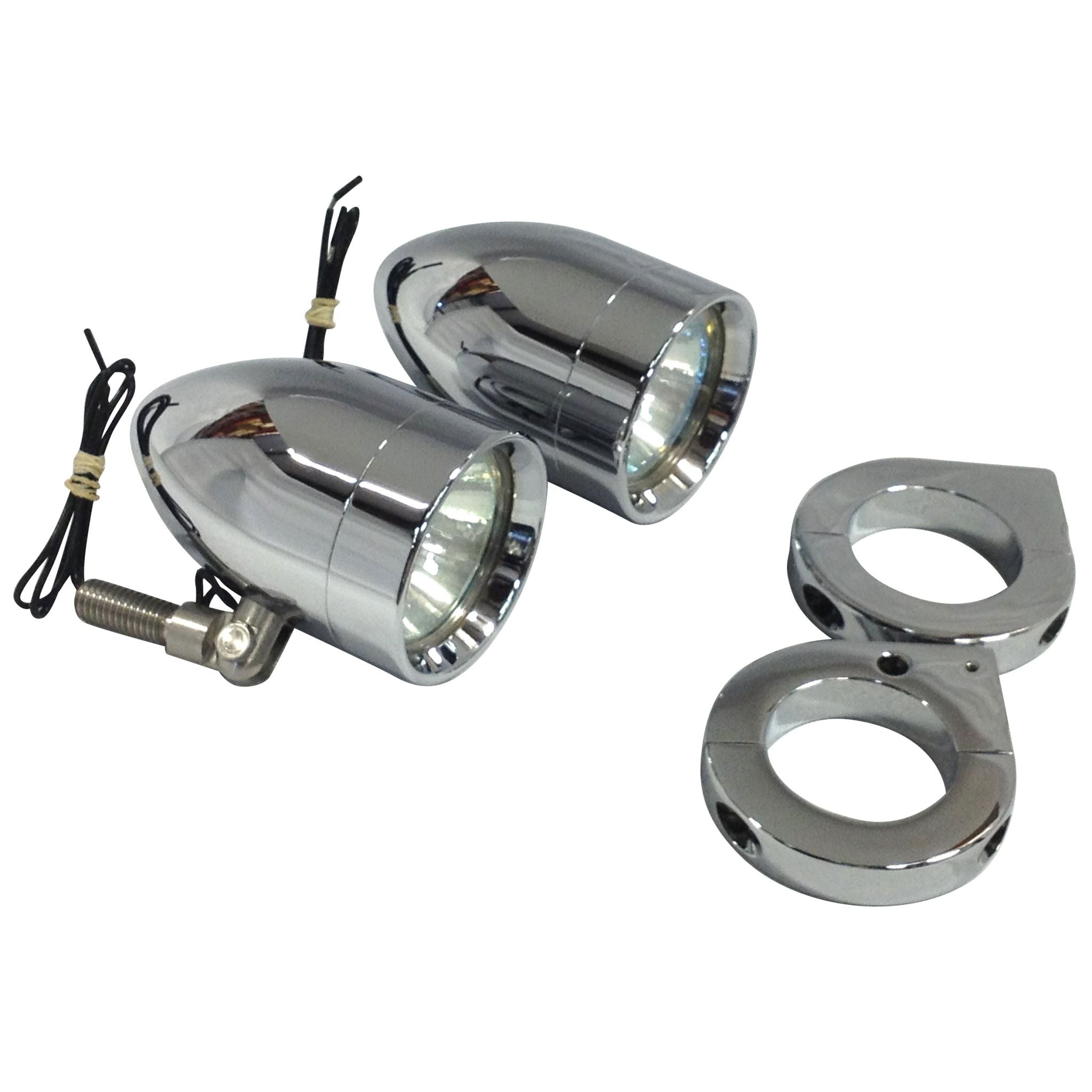Lazer Star Lights 50 WATT BULLET SPOT CHROME RIGID MOUNT W/ 49MM CLAMP ...