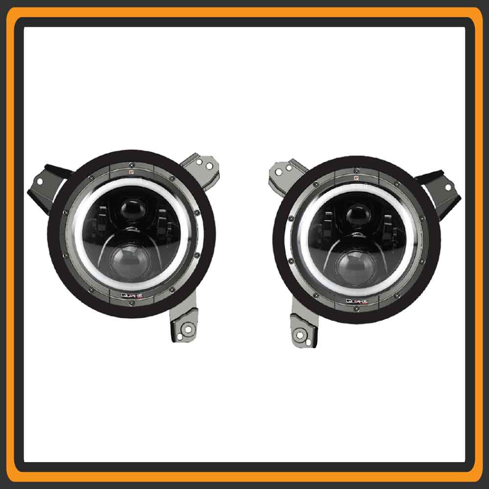Quake LED - QTE914 - Jeep Wrangler JL/Gladiator 9 Inch HD Headlights F ...