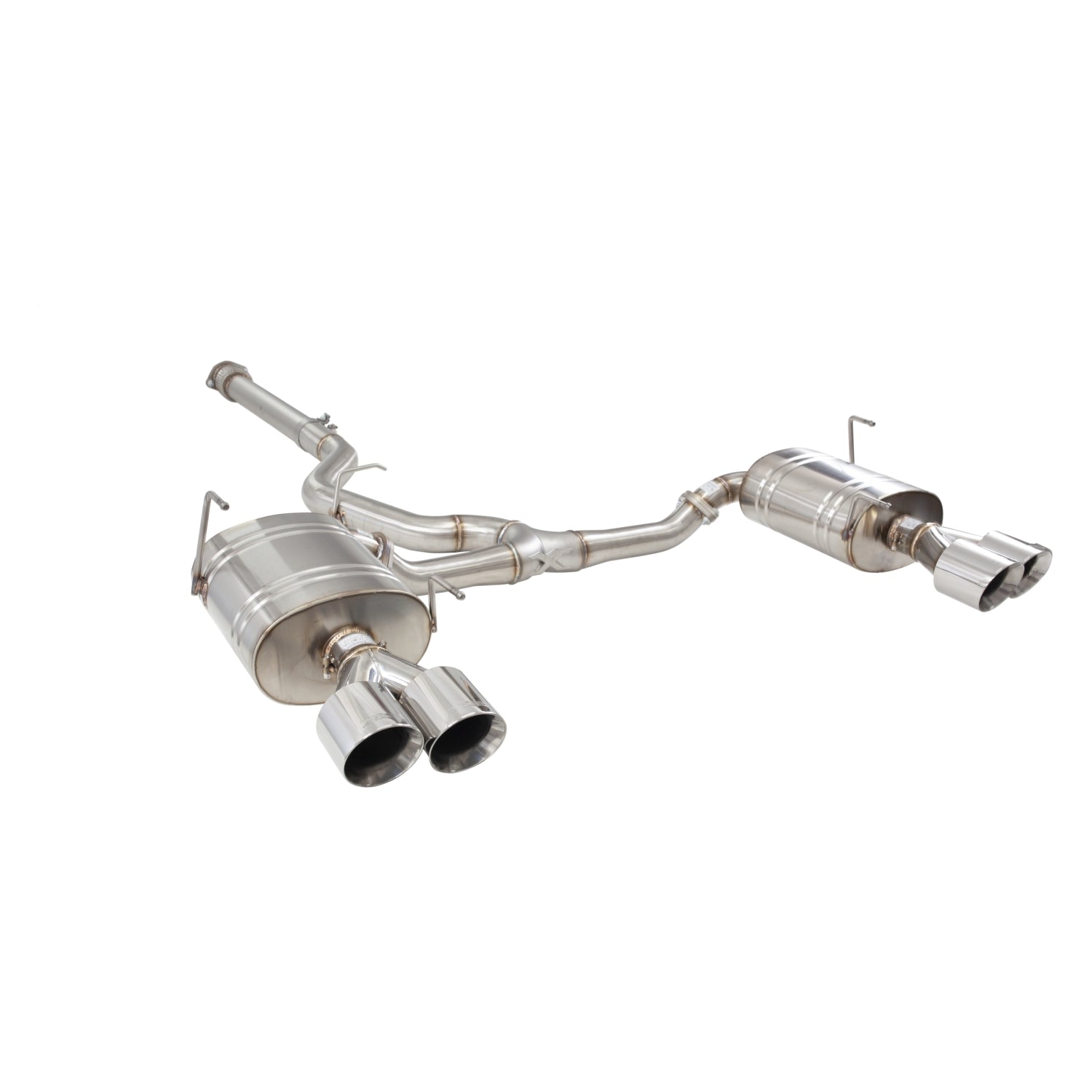 XFORCE Subaru WRX VB 304 Stainless Steel 3" Cat-Back System With Quad ...