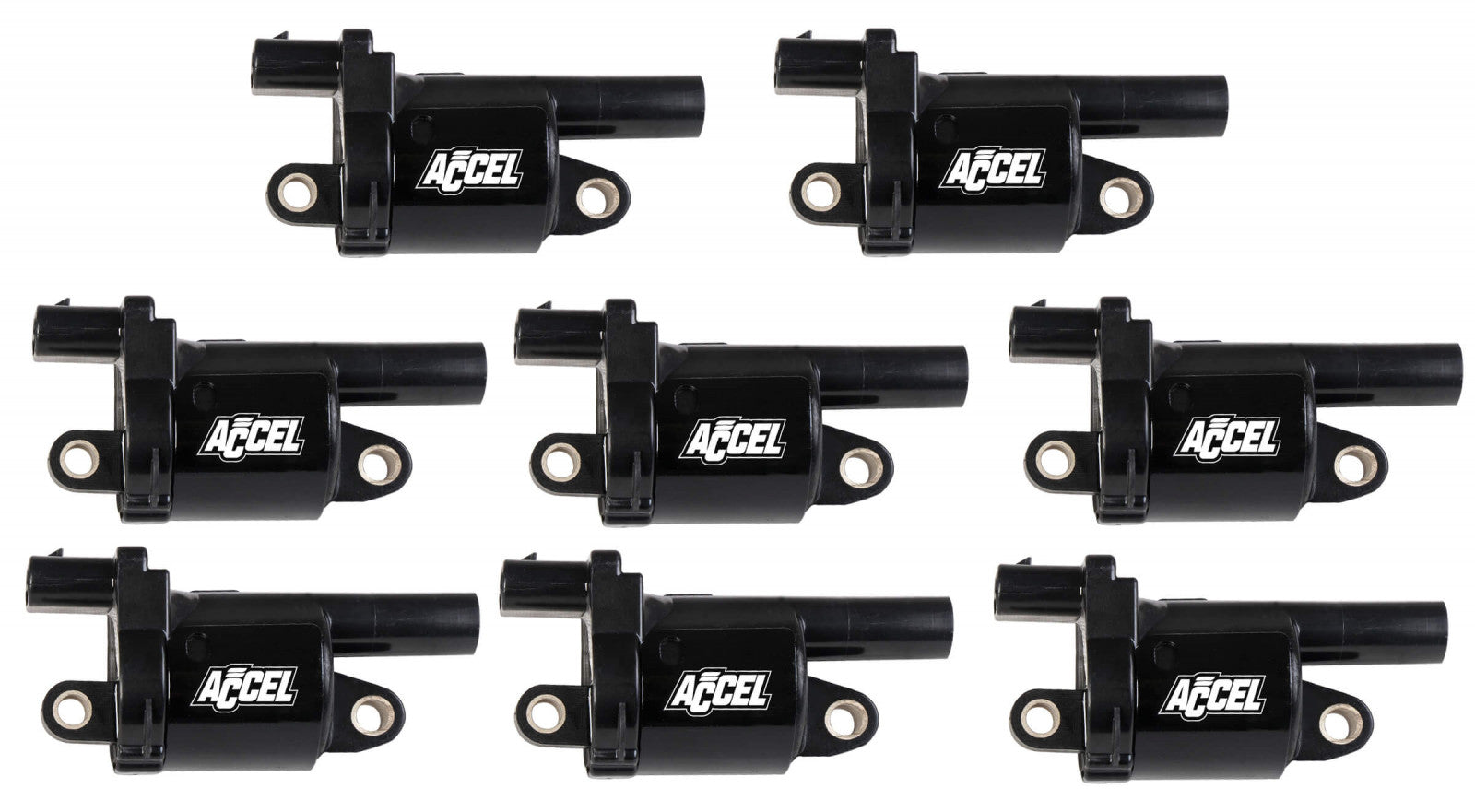 ACCEL Gen V GM Coils, 2014 and Up, Black, Round, black, 8-Pack 140080 ...