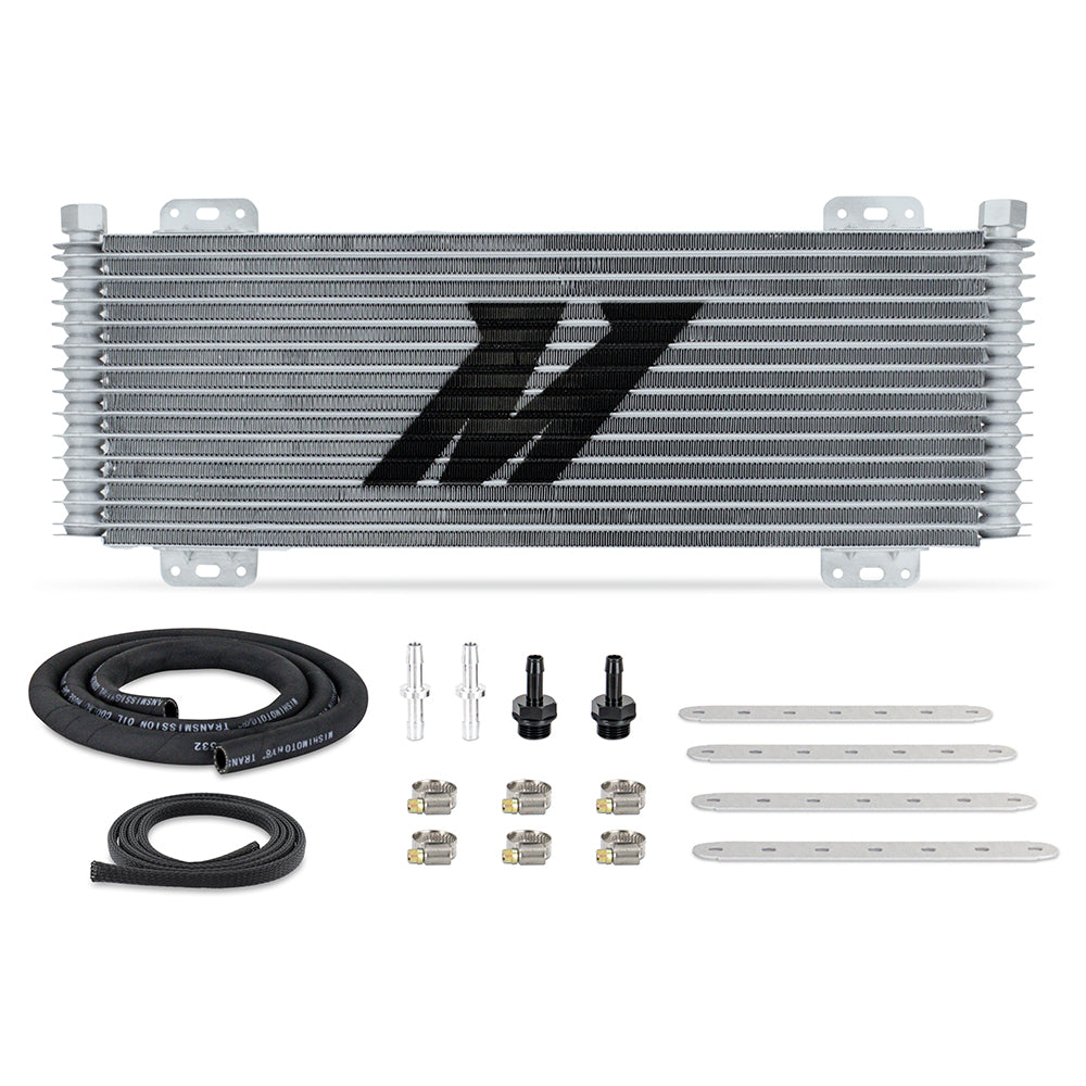 Mishimoto 13-Row Stacked Plate Transmission Cooler, Powder Coat, 22.85 ...