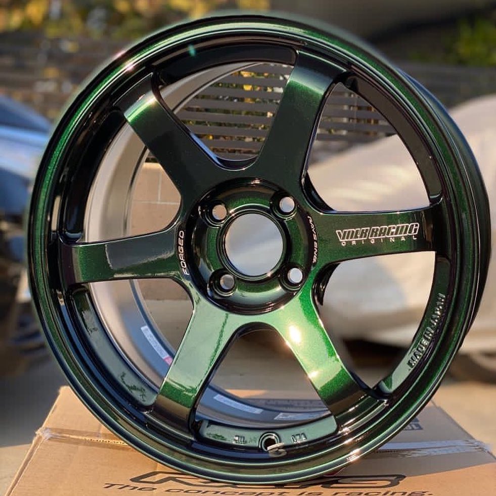 Volk TE37 SONIC 15x6.0 HYPER COLORS, RACING GREEN Wheel – Milky Motorsports