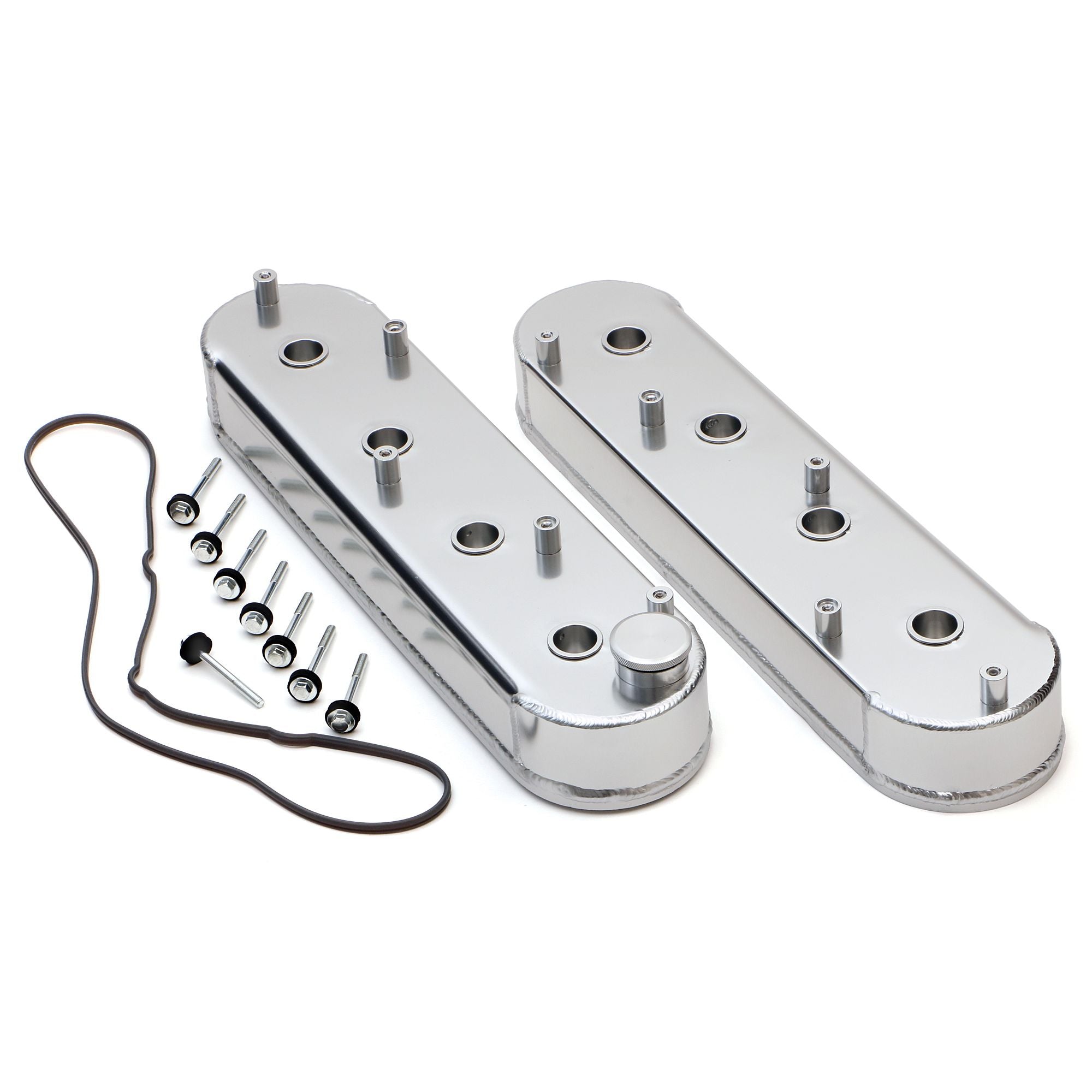 HAMBURGER'S PERFORMANCE PRODUCTS BRUSHED ALUMINUM FABRICATED VALVE COV ...
