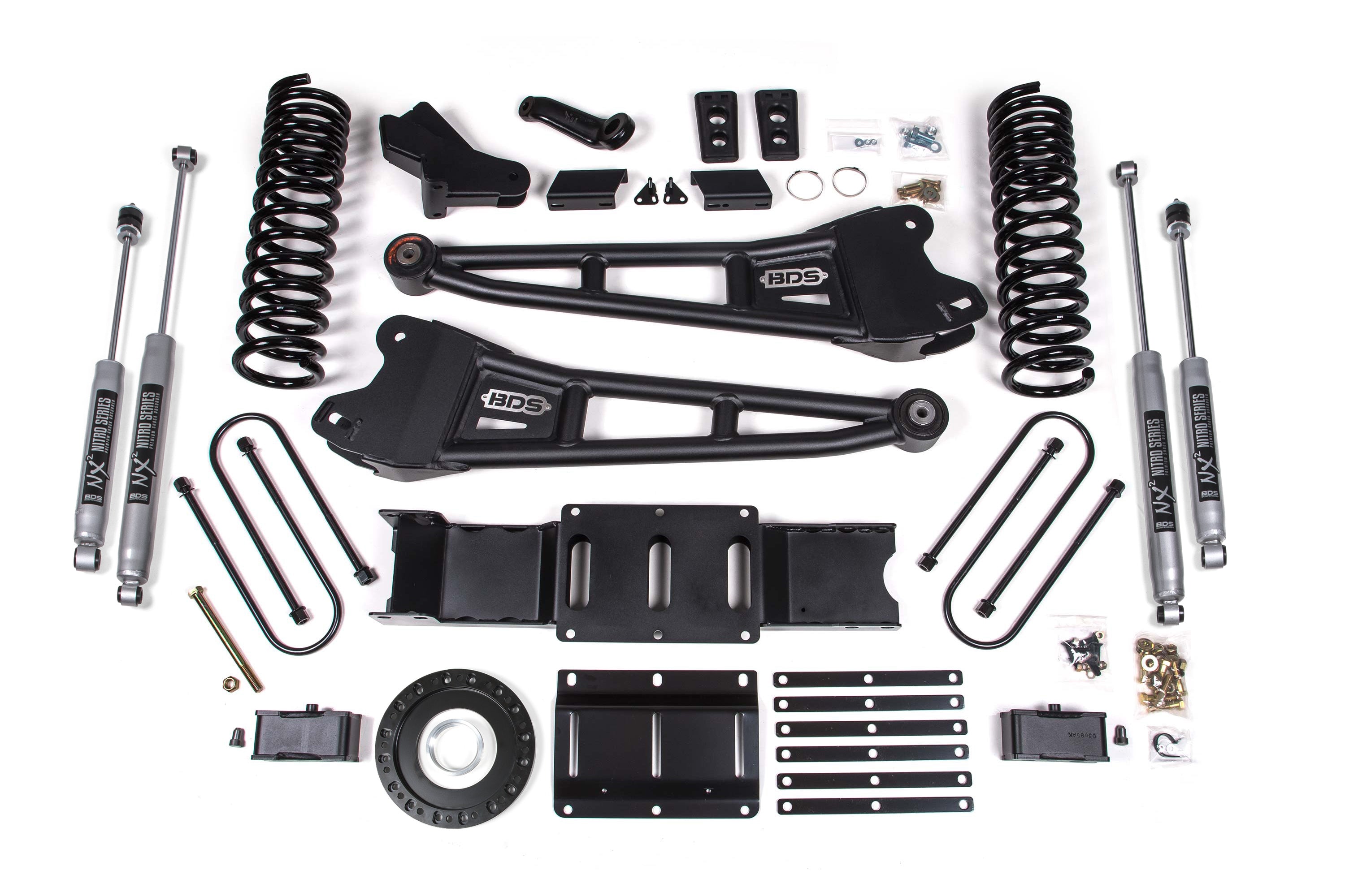 BDS SUSPENSION 4 Inch Lift Kit W/ Radius Arm - Ram 3500 (19-24) 4WD ...