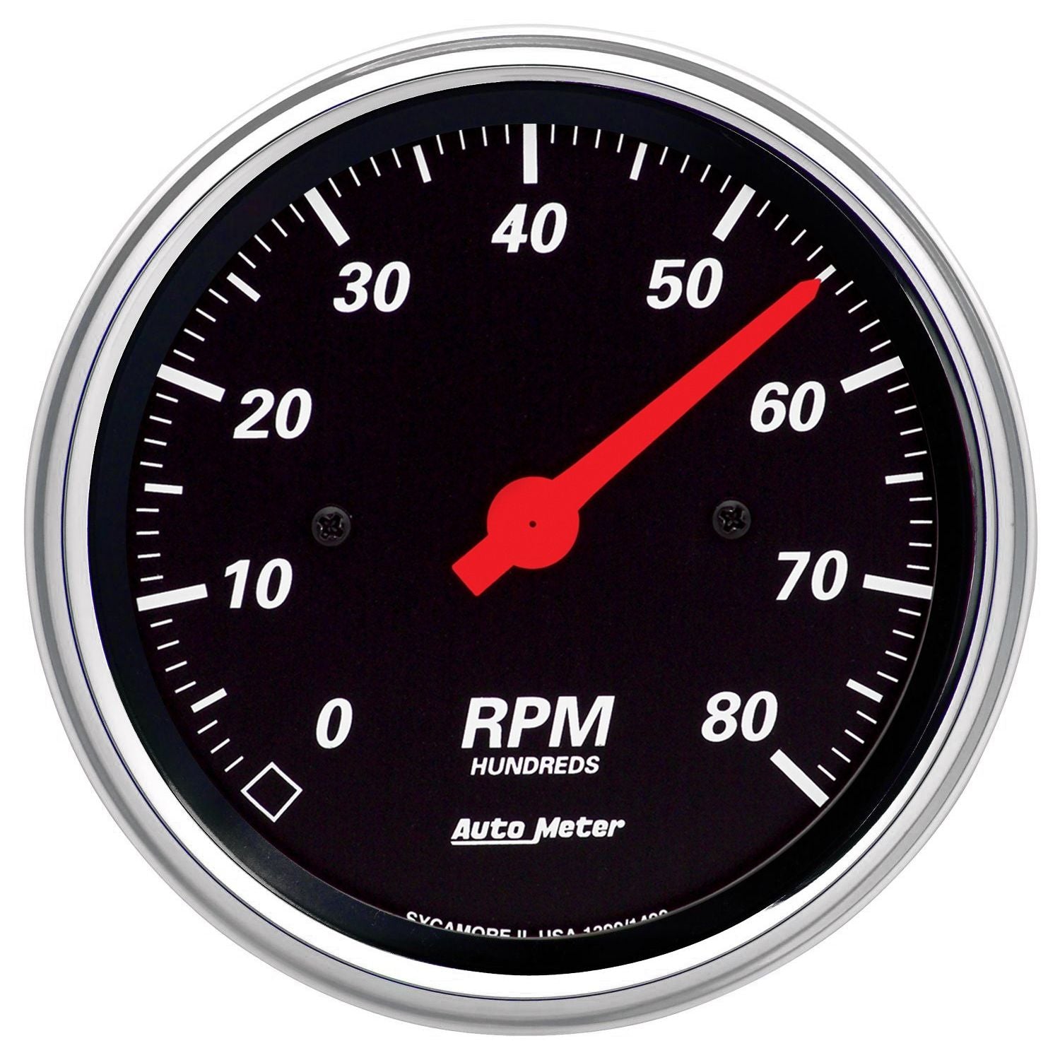 AutoMeter 3-3/8 in. IN-DASH TACHOMETER 0-8000 RPM DESIGNER BLACK 1490 ...