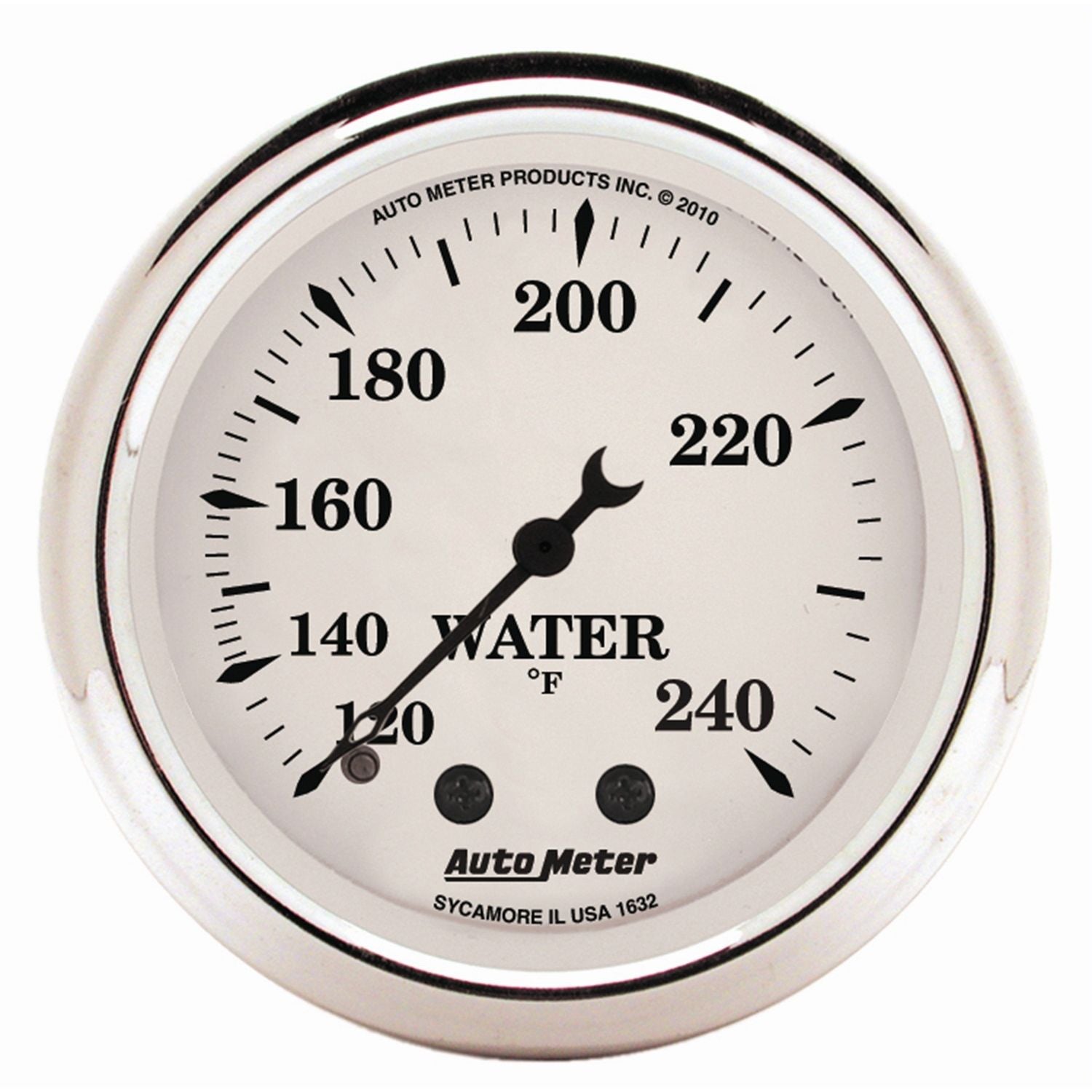 AutoMeter 2-1/16 in. WATER TEMPERATURE 120-240 Fahrenheit OLD-TYME WHI ...