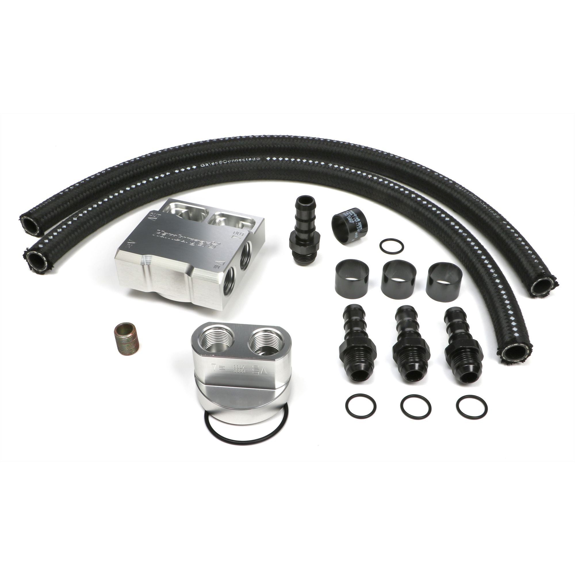 HAMBURGER'S PERFORMANCE PRODUCTS BILLET ALUMINUM SINGLE OIL FILTER REL ...