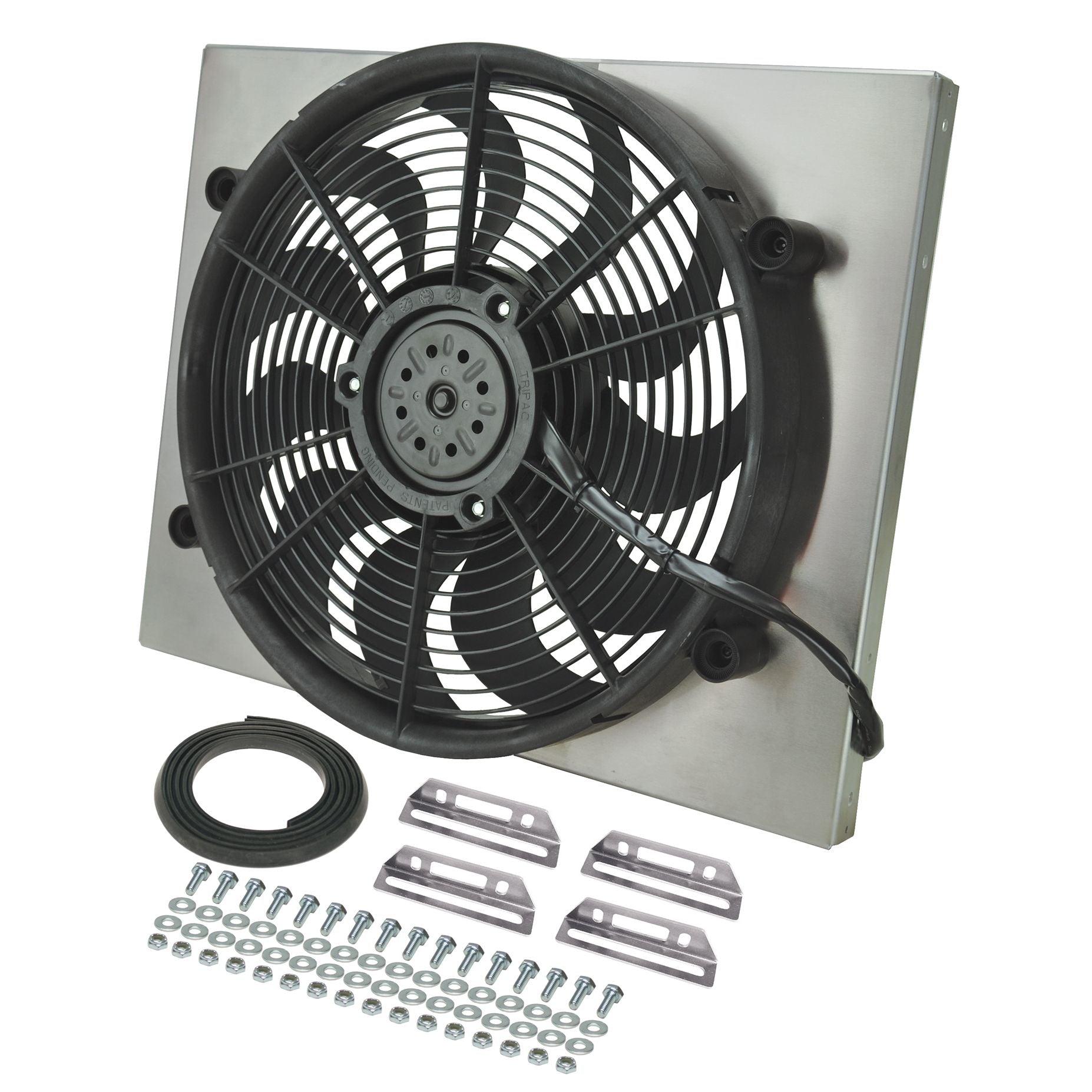 Derale Powerpack - High Output Single 17" Electric RAD Fan/Aluminum Sh ...