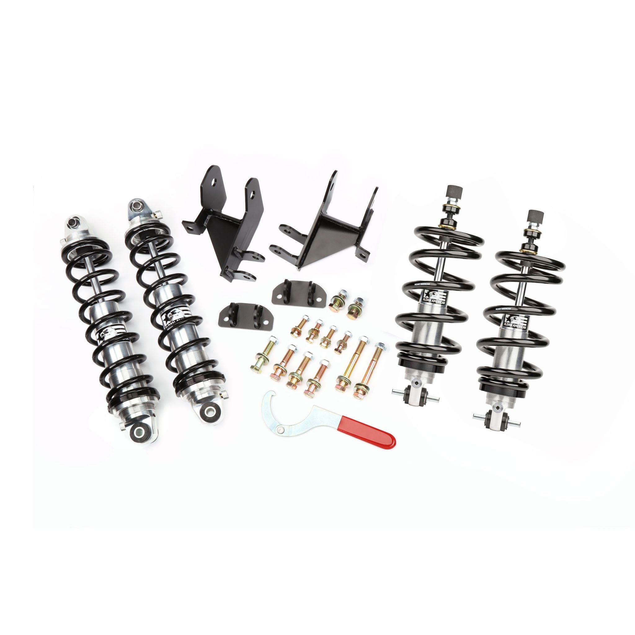 Aldan American Coil-Over Kit, GM. 64-67 A-Body, SB, Double Adj. Bolt-o ...